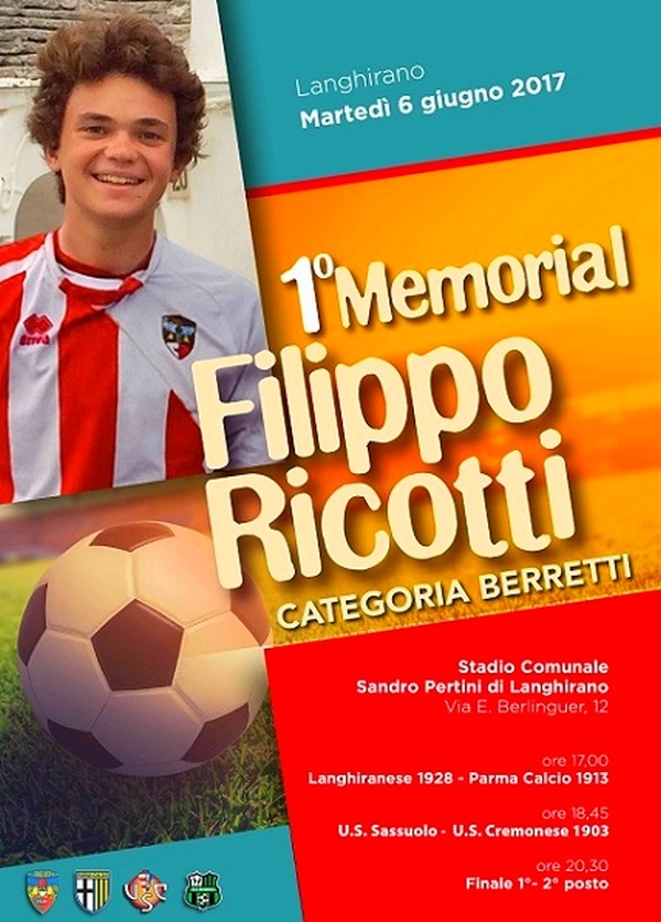 Oggi a Langhirano il 1° Memorial Filippo Ricotti