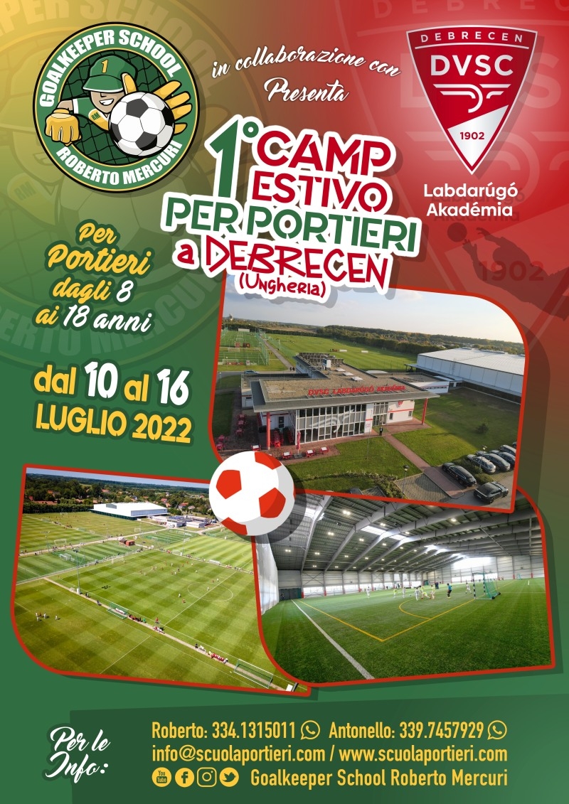Tra Marche e Ungheria: la Goalkeeper School Roberto Mercuri raddoppia